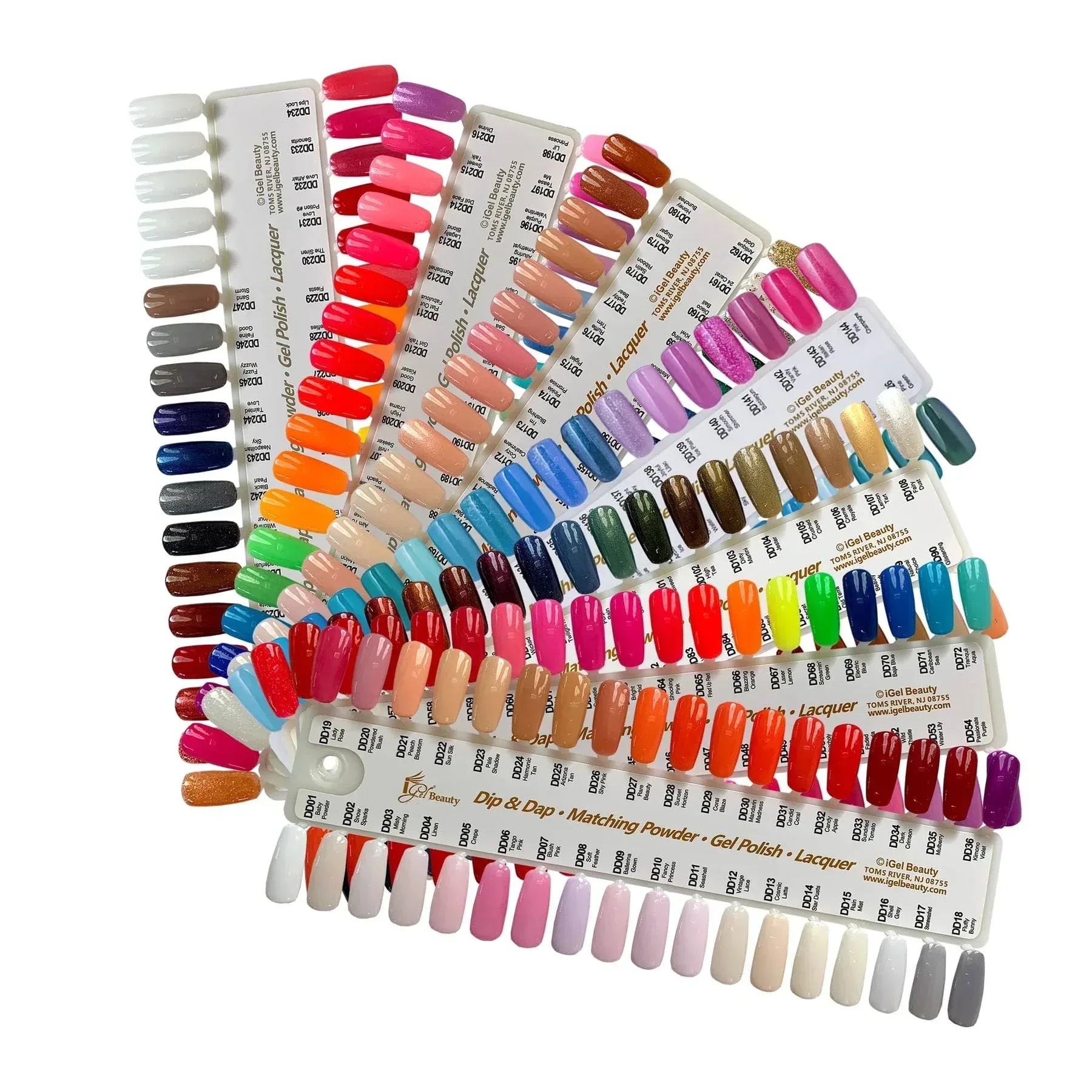 iGel Dip & Dap Color Chart 1-247 (sample tip only) – TTT Nails Supply